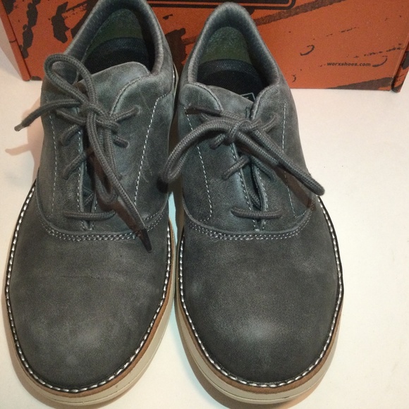Shoes | Mens Distressed Gray Work Safety Steel Toe Shoe 85 | Poshmark